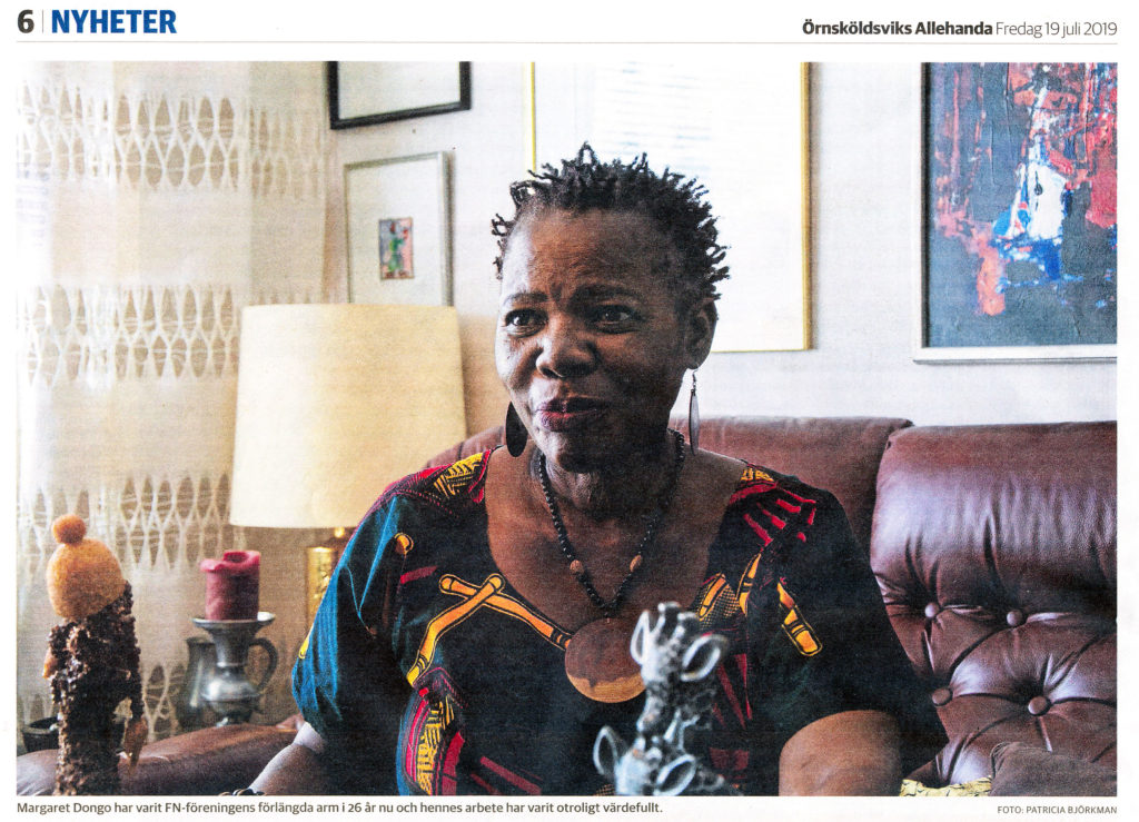 ÖA-reportage med Margaret Dongo – Örnsköldsviks FN-förening